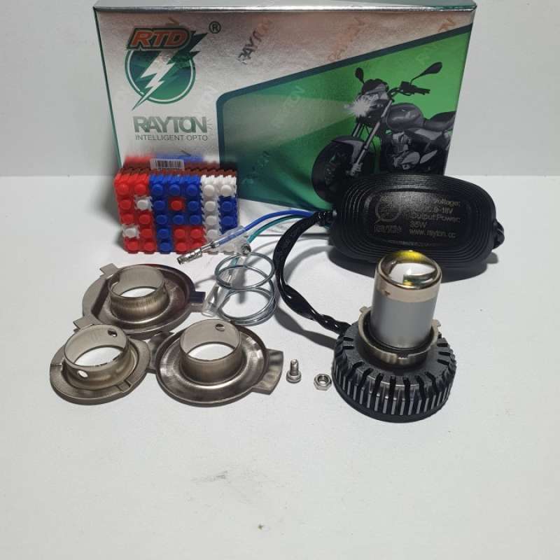 Promo lampu utama led rayton rtd m01g d2 laser h6 h4 h7 2 warna ac dan ...