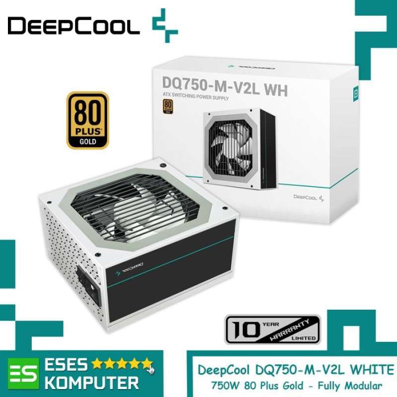Jual PSU DeepCool DQ750-M V2L 750W WHITE | 80 Plus Gold | Fully Modular ...