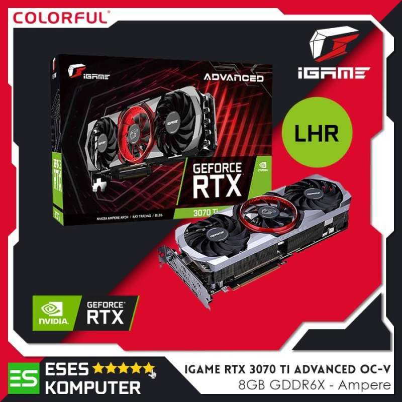 Jual VGA Colorful iGame GeForce RTX 3070 Ti Advanced OC 8G-V | 8GB ...