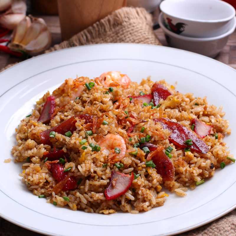 Jual (SIAP SANTAP) Nasi Goreng Medan (Telur + Udang + Lapchiong ...