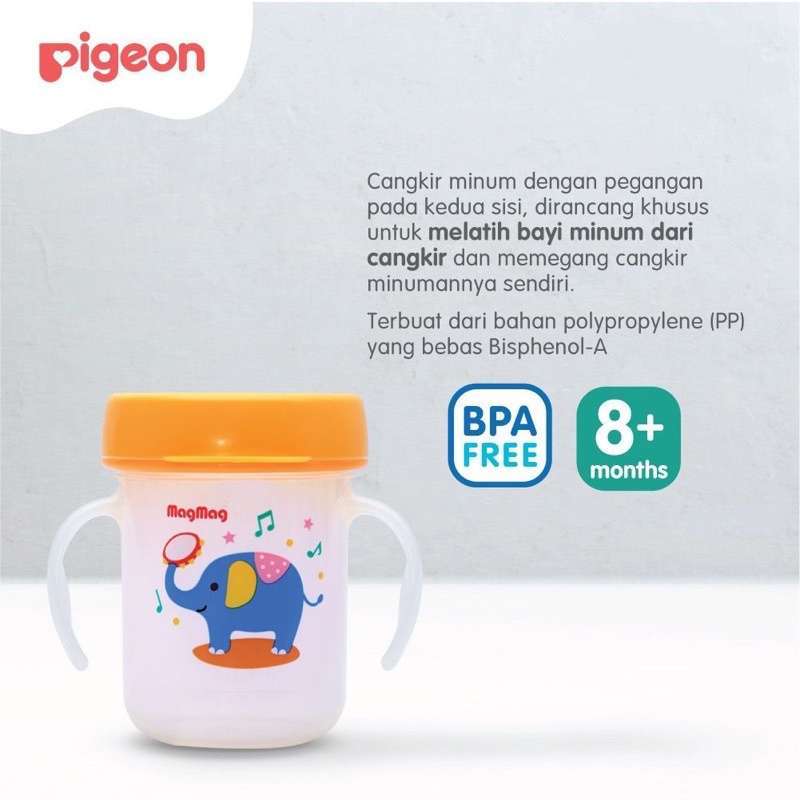 Jual Pigeon Mag Mag Step 4-Drinking Cup 180ml/ Gelas Anak 180ml di ...