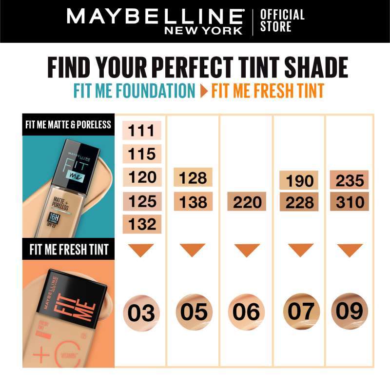 Promo Maybelline - Fit Me Fresh Tint 3 In 1 - Foundation Tint With Vit ...
