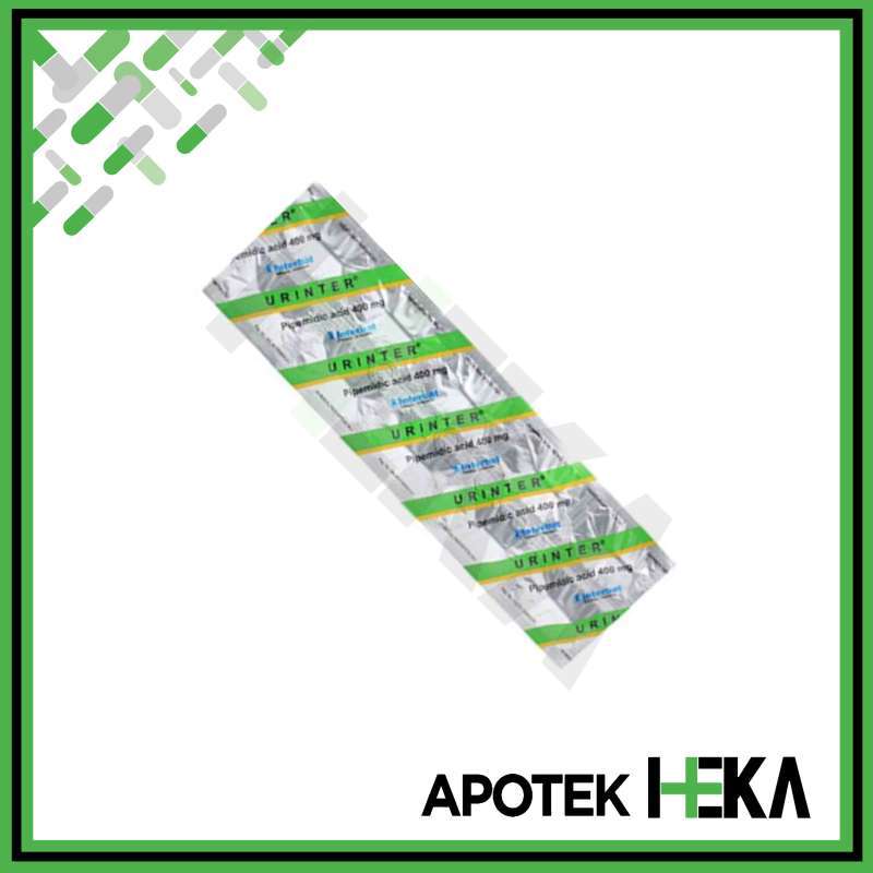 Promo Urinter 400 Mg 1 Tablet - Pipemidic Acid Trihydrate Diskon 2% Di ...