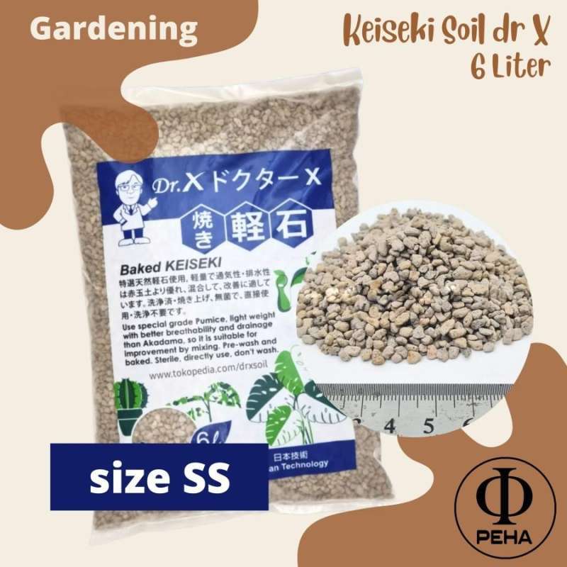 Jual Media Tanam Jepang Organik Keiseki Pumice Dr.X 6 Liter drX - TanpaCuci di Seller Toko Peha ...