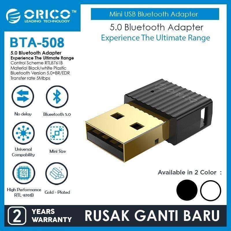 Jual Orico Bta-508 Usb Bluetooth 5.0 Dongle Adapter Di Seller Clicknet ...
