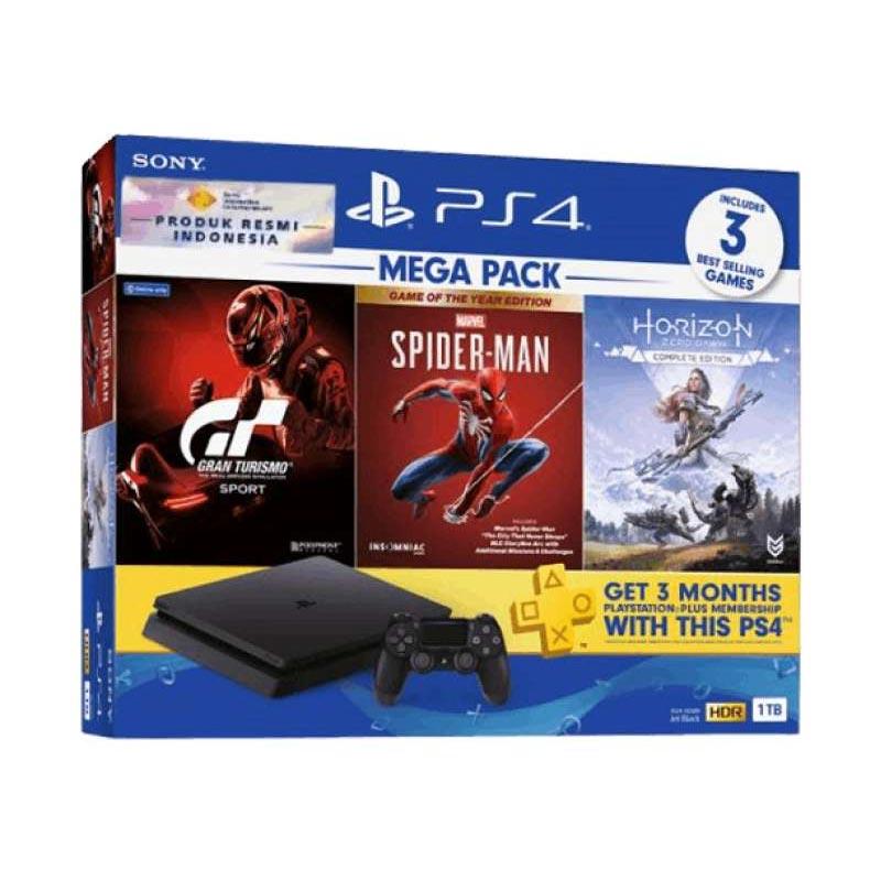 Jual Sony Ps4 Slim Game Console [1tb/ Mega Pack 3 Bundle] (pre Order 20 ...