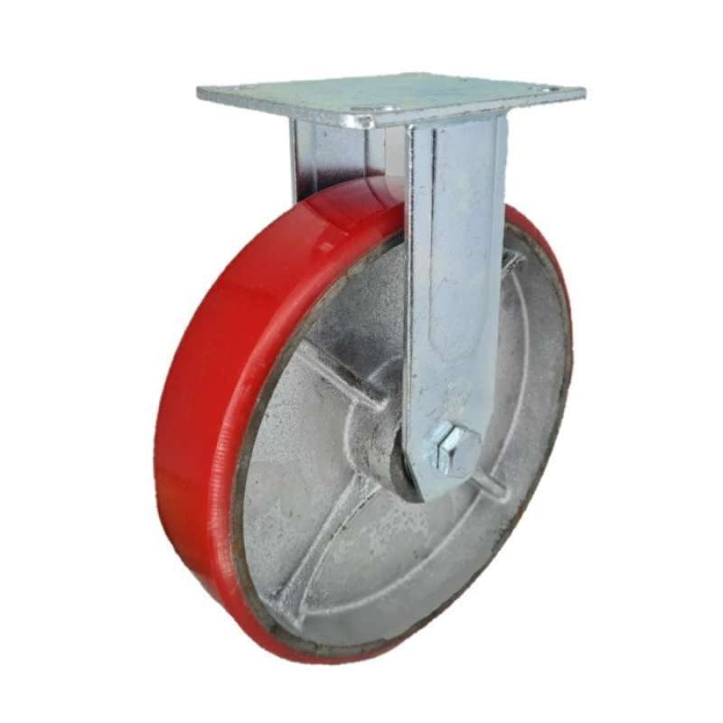 Jual Roda PU Flat Besi Cor Heavy Duty CASTER TAIWAN 8 Mati di Seller ...