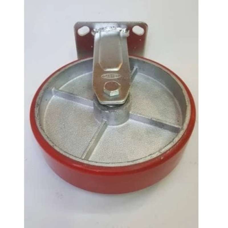 Jual Roda PU Flat Besi Cor Heavy Duty CASTER TAIWAN 8 Mati di Seller ...