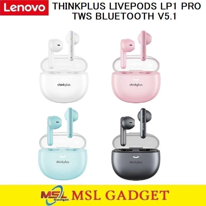 Jual Lenovo LivePods LP1 Pro Headset Bluetooth TWS Wireless Earbuds di Seller MSL Gadget ...