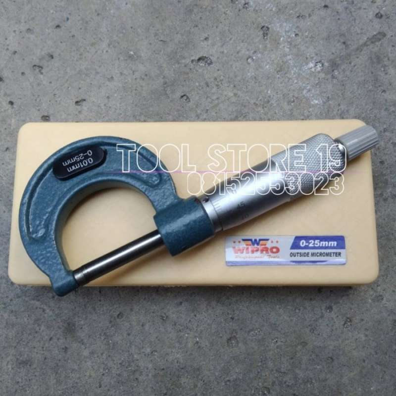 Jual Alat Ukur Diameter Dalam Micrometer Outside 0-25 Mm Original Wipro ...