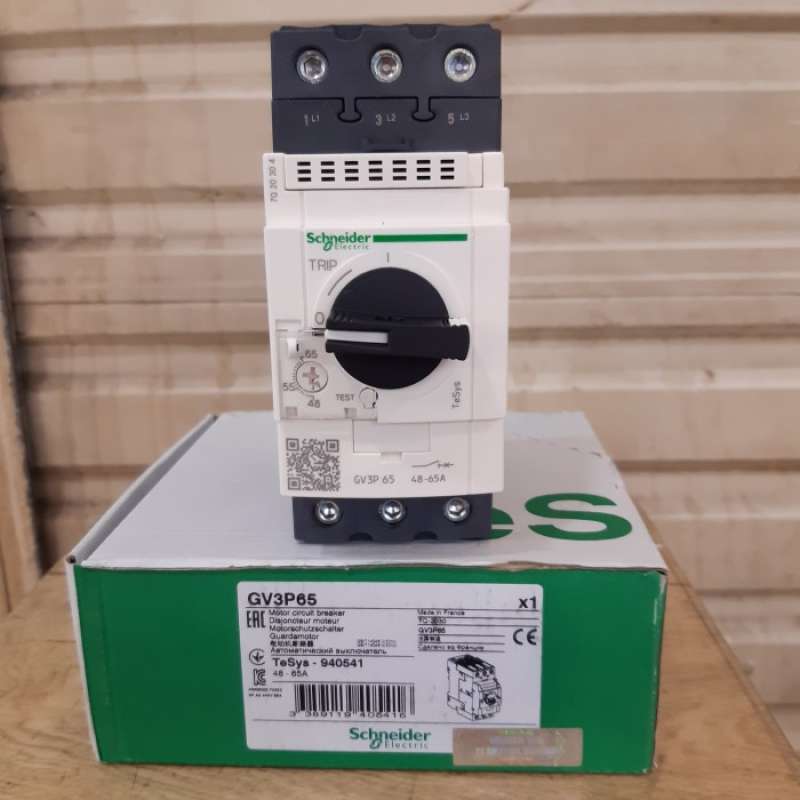 Jual Gv3p65 3p 48-65a 220v Ac( Motor Cirvuit Breaker) Schneider ...