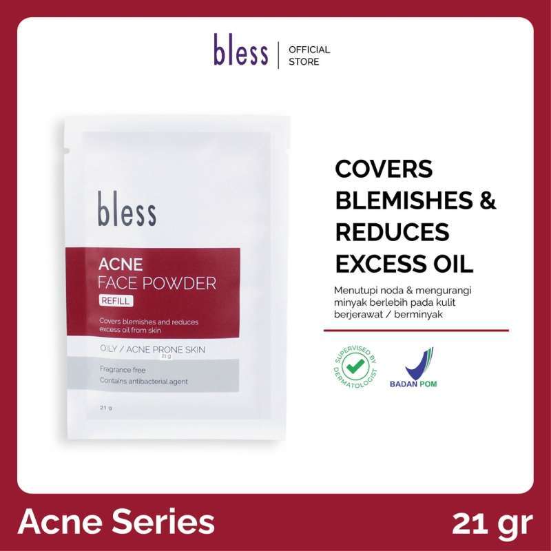 Jual BLESS ACNE FACE POWDER (REFILL) 21gr di Seller LINDA KOSMETIK ...