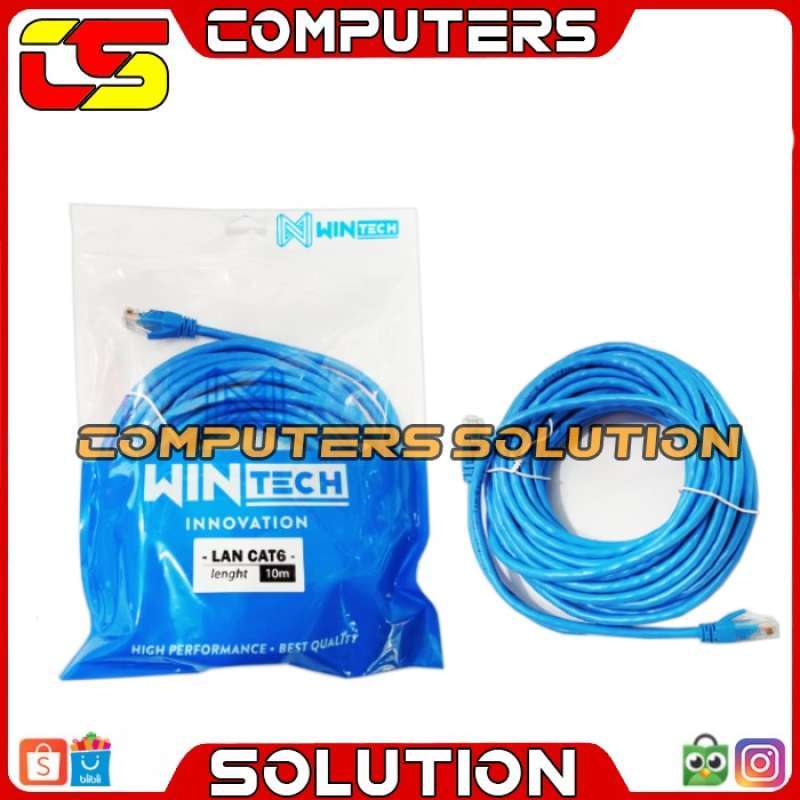 Jual Kabel Lan Cat 6 Wintech 10 M Di Seller Computers Solution - Mabar, Kota Medan | Blibli
