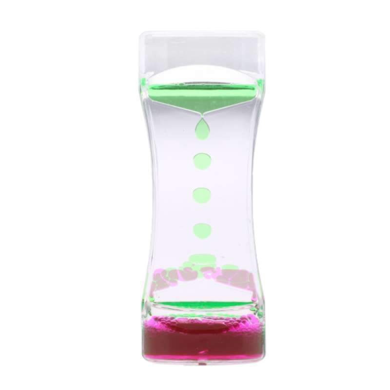 Promo Color Mix Liquid Motion Timer Oil Floating Glass Sensory Stress ...