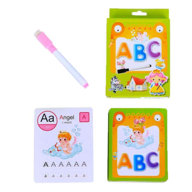Jual Learning Flashcards Preschool Education With Wipe-clean Pen&pages ...