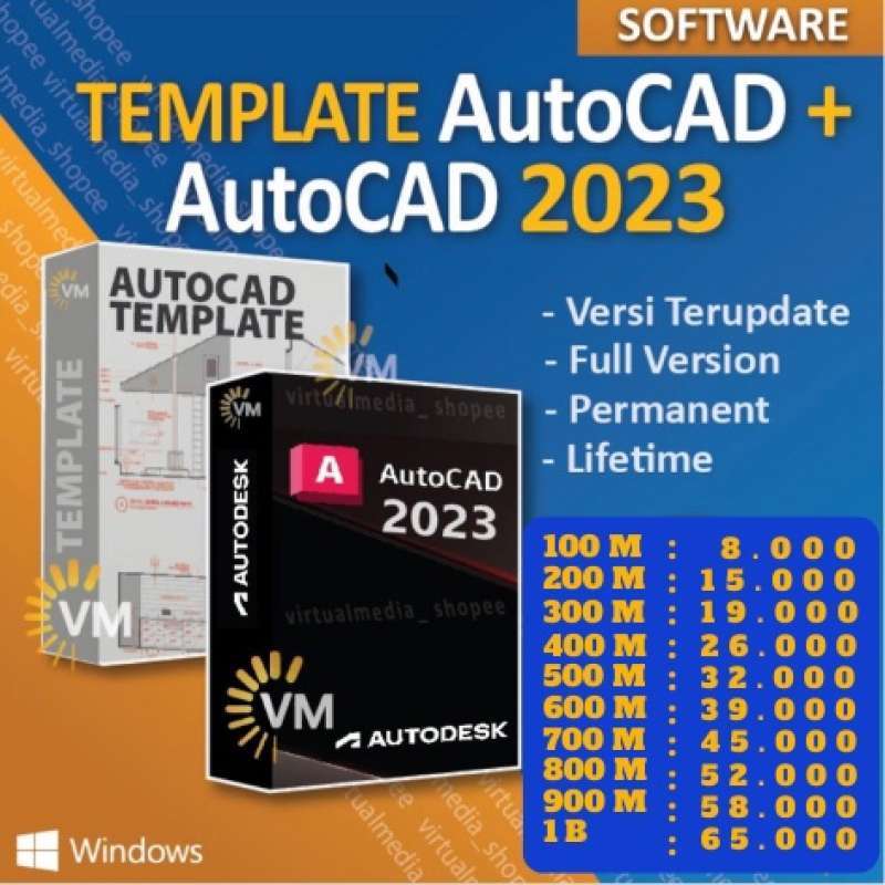 Jual TEMPLATE AUTOCAD 2022 FULL VERSION DRAFTING DRAFT - 500eM di ...