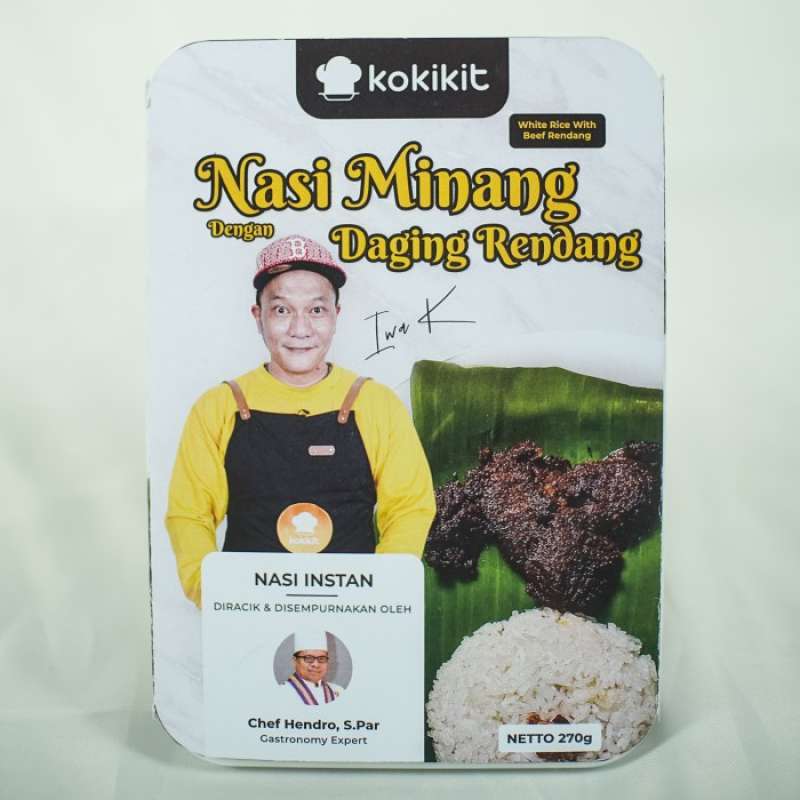 Jual Kokikit Nasi Minang Instant & Daging Rendang Ala Iwa K di Seller ...