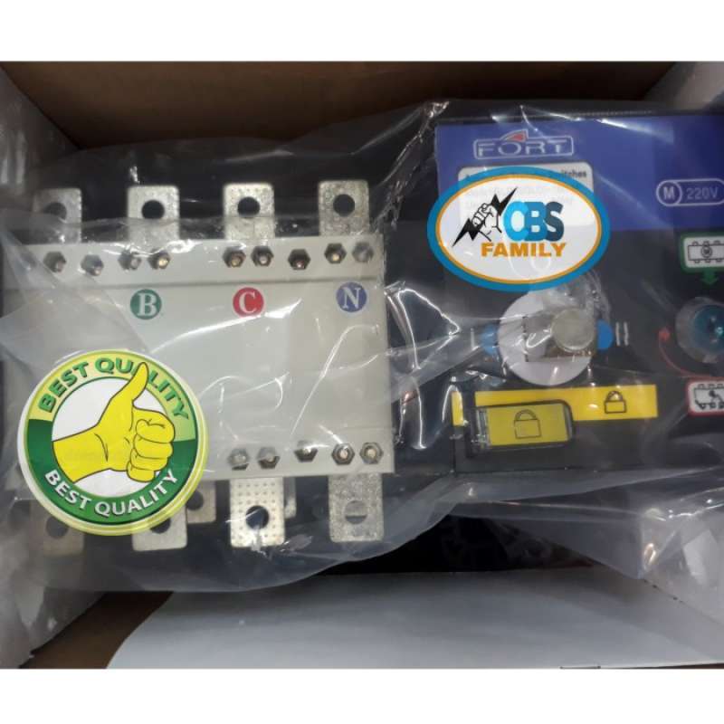 Promo ATS ( Automatic Transfer Switch ) merk Fort 4 Pole 250 Ampere ...