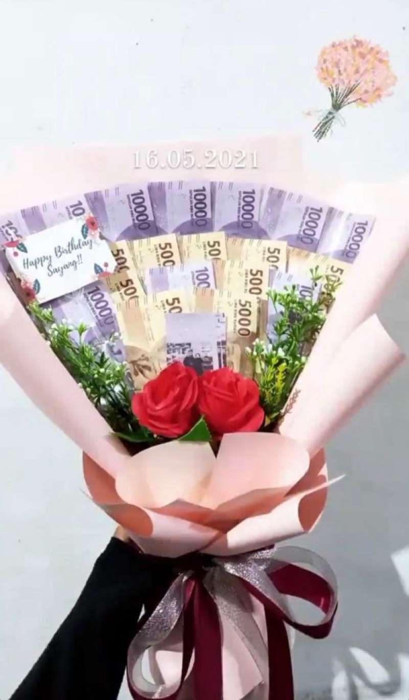 Promo BUKET MONEY / BUKET UANG UNTUK 25 LEMBAR UANG Diskon 9% di Seller ...