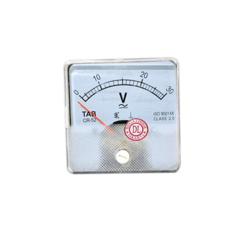 Jual Volt Meter AC DC 30V CR52 Voltmeter Analog TAB di Seller ELCONS ...