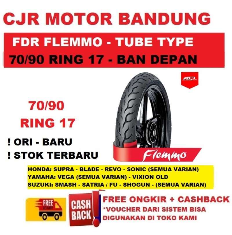 Jual Ban Luar Fdr Flemmo 70/90 Ring 17 Ban Motor Bebek Supra Revo ...