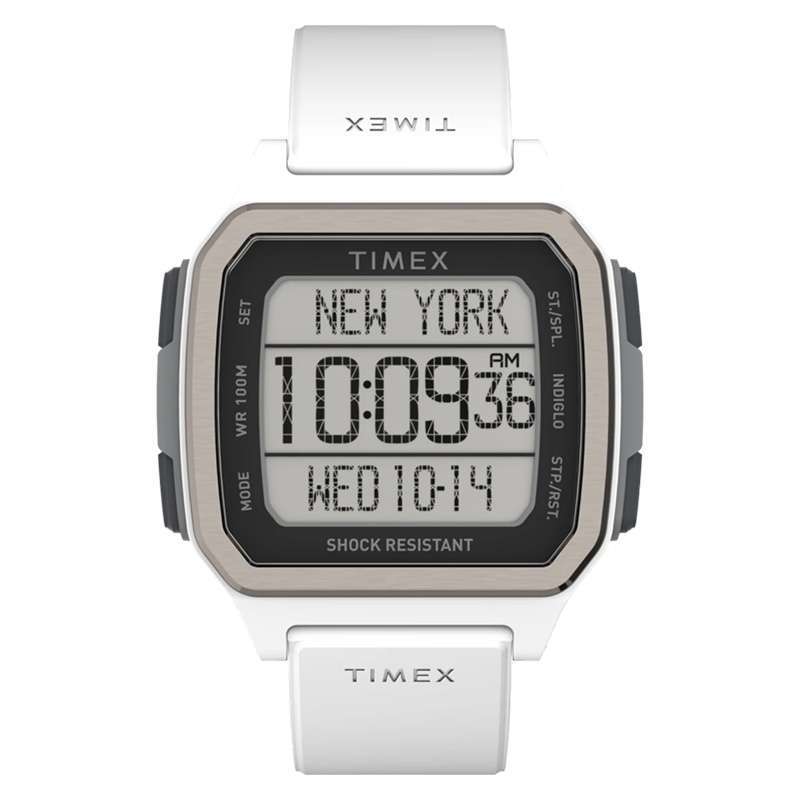Jual Timex Command Urban TW5M29100 Digital Dial White Rubber Strap ...