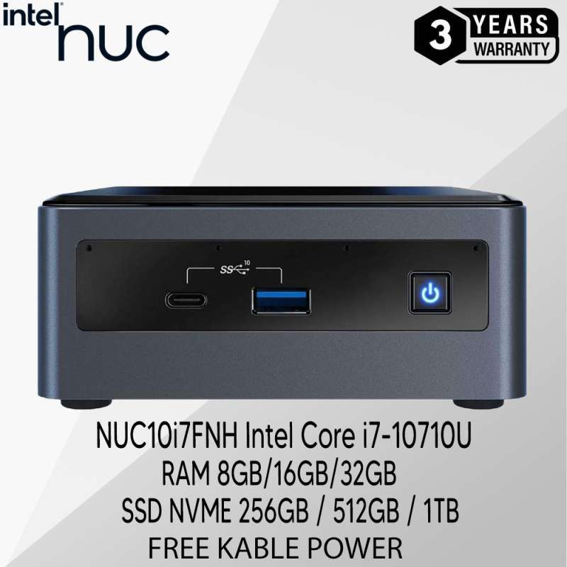 Jual Mini Pc Intel Nuc10i7fnh Core I7-10710u Gen 10 + Ram Ddr4+ssd Nvme ...