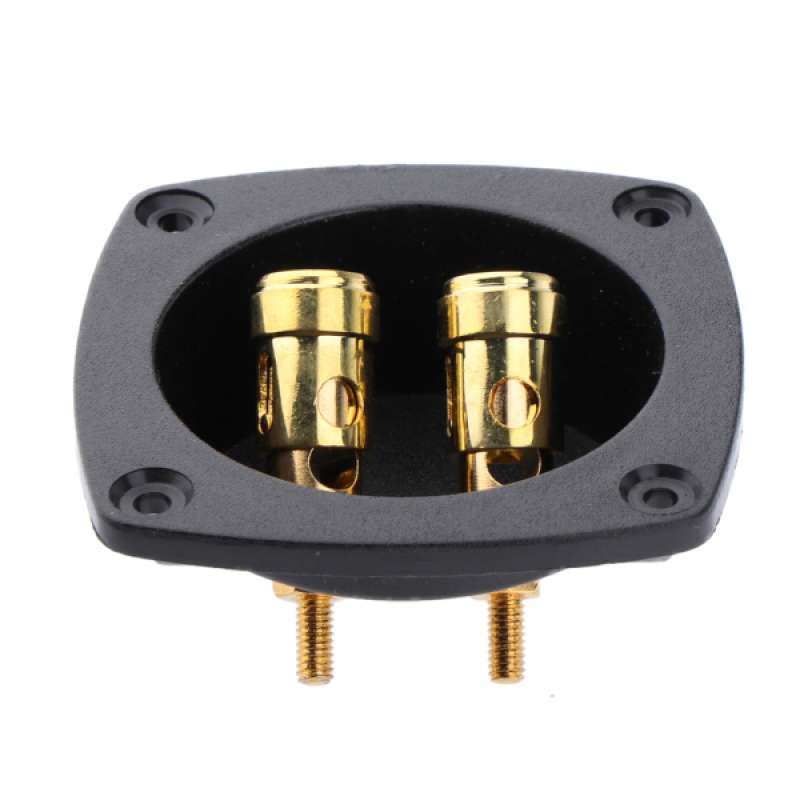 Promo Round Copper 2-Way Sound Speaker Junction Box Dual Terminal ...