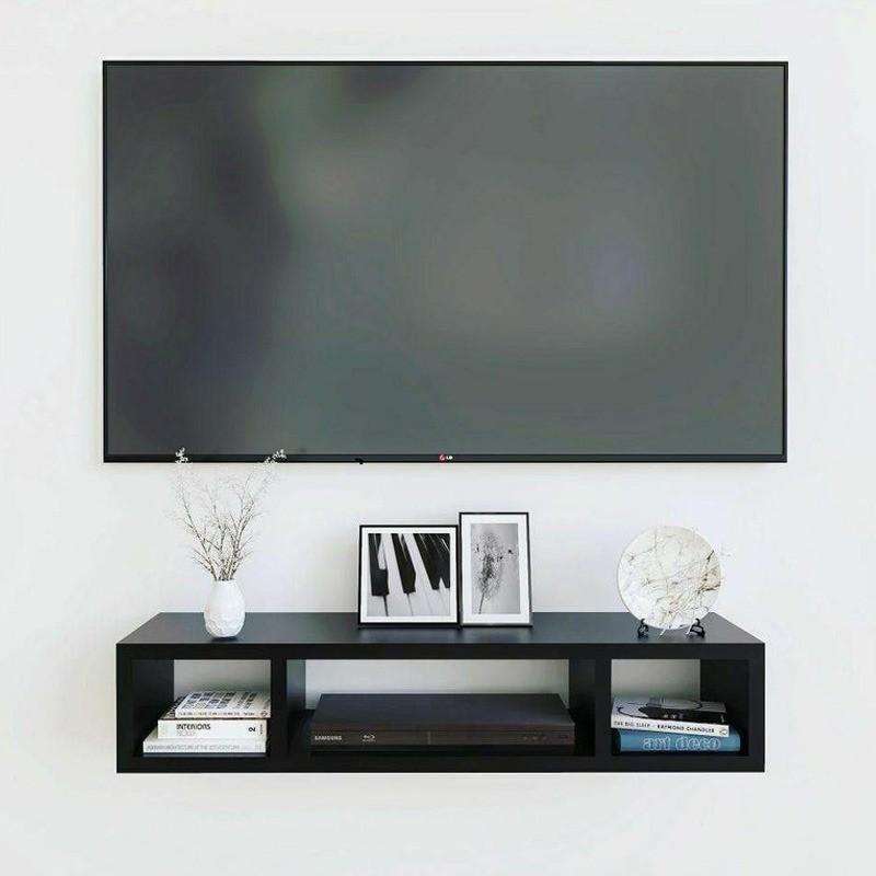 Promo Rak Tv Dinding Minimalis/meja Tv Tempel Dinding Model 3 Kotak ...