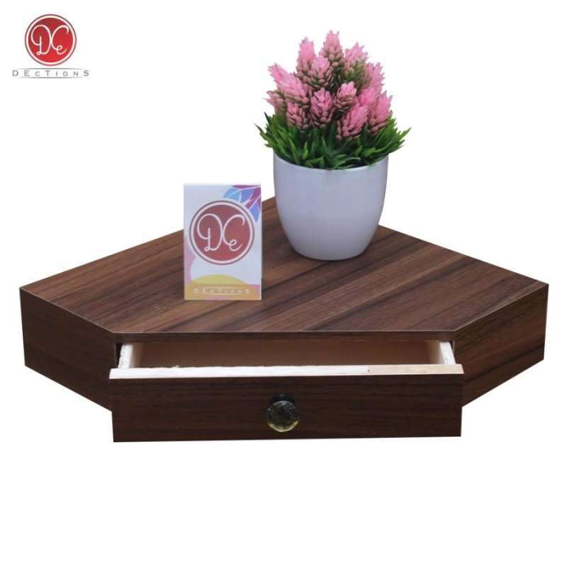 Promo Rak Laci Dinding Nakas Sudut Segilima 30x30cm Kotak Penyimpanan ...