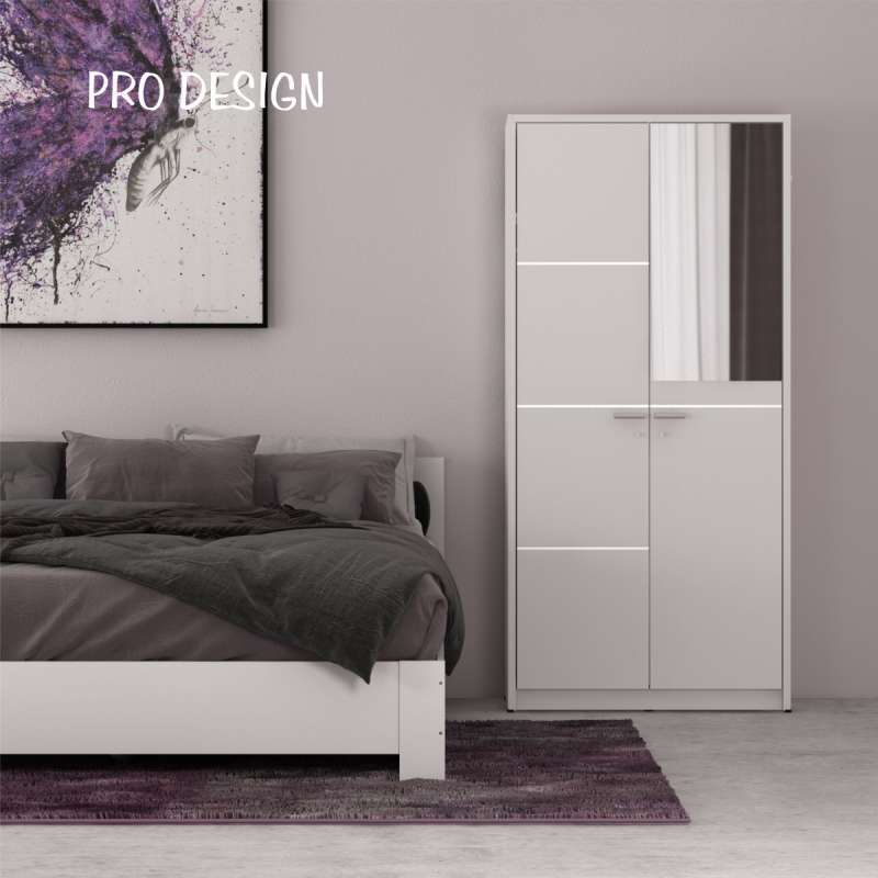Promo Pro Design Volta Lemari Pakaian 2 Pintu - White Diskon 36% di ...