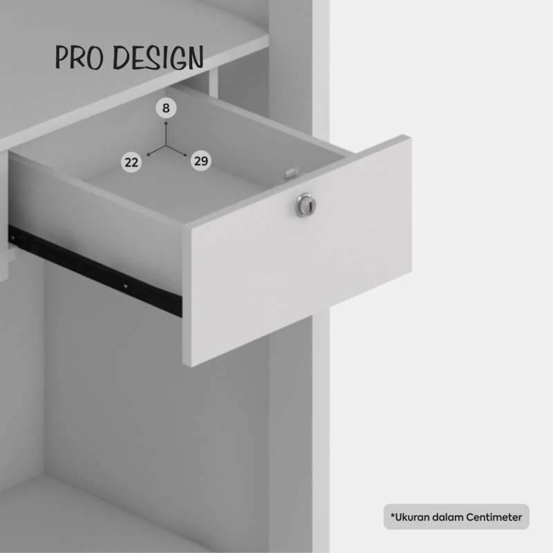 Promo Pro Design Volta Lemari Pakaian 2 Pintu - White Diskon 36% di ...