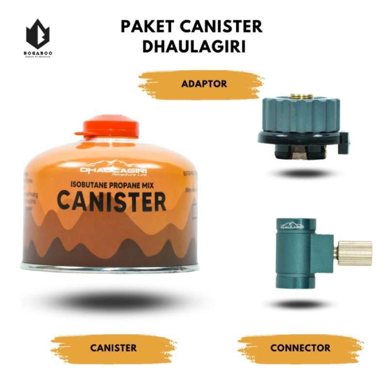 Promo Tabung Gas Canister 220 gram Dhaulagiri+ Konektor-Connector Dh ...