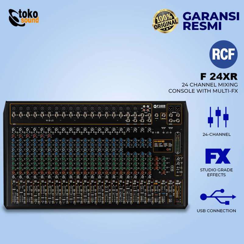 Jual Rcf F24xr 24 Channel Mixing Console With Multi Fx & Recording Di ...