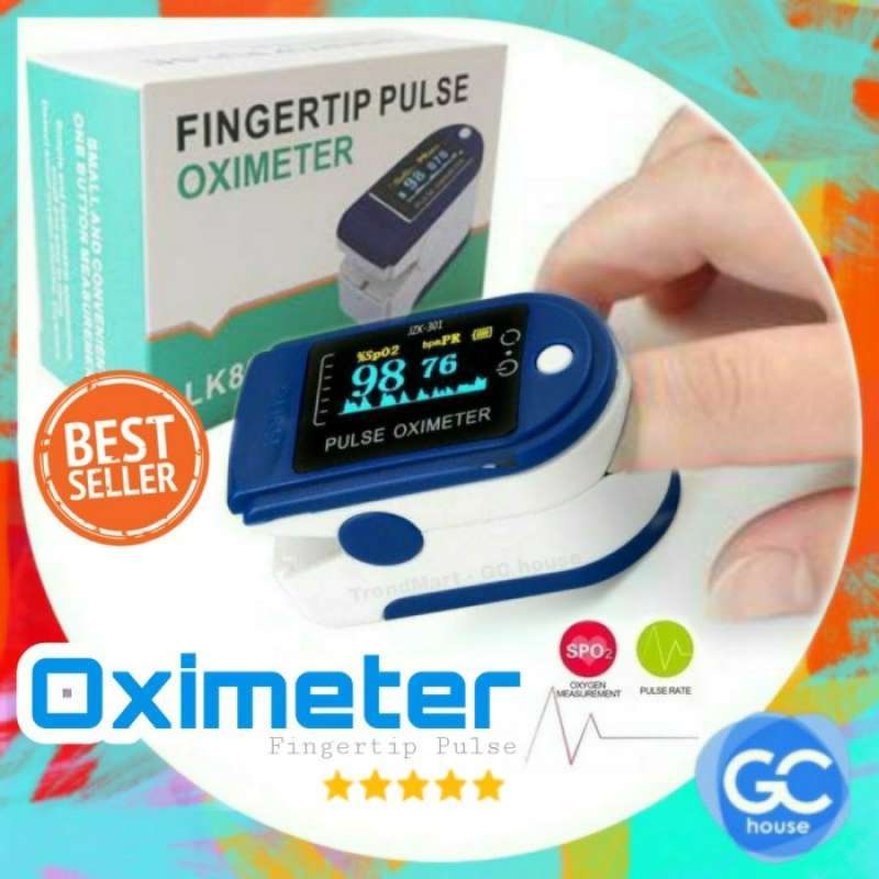 Jual Oxymeter Oxygen Meter Fingertip Pulse Alat Ukur Kadar Oksigen ...