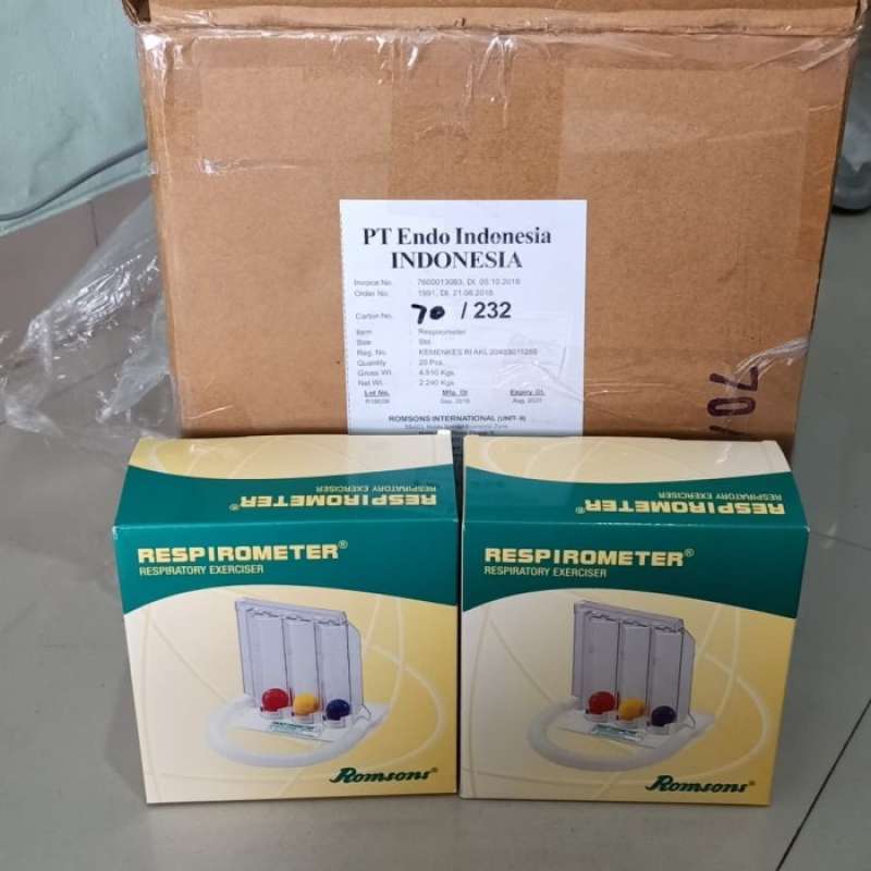 Jual Respirometer Exerciser Romsons (box) / Alat Pengukur Pernafasan ...