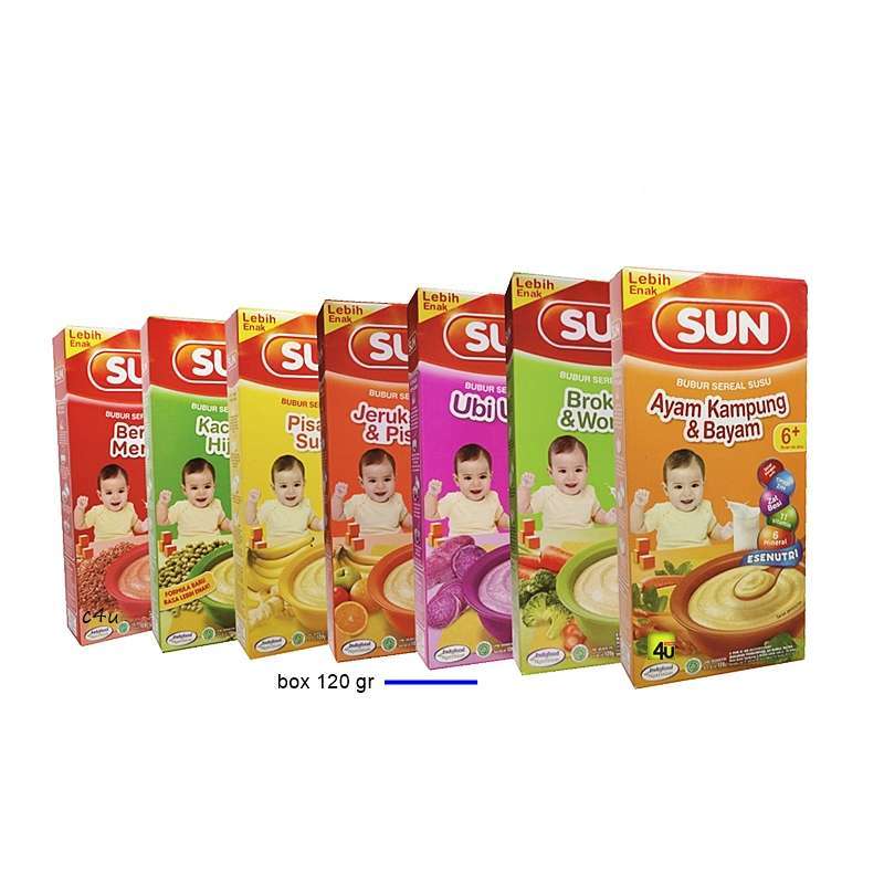 Promo SUN Bubur Susu Sereal - Kemasan BOX 120g Diskon 30% di Seller ...