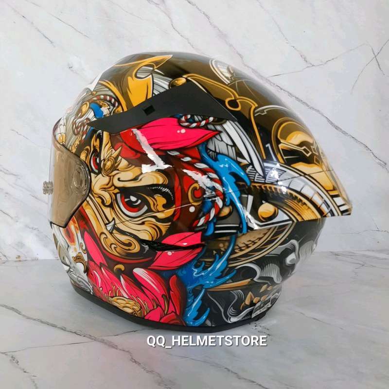 Jual Helm Kyt Tt Course Samurai Demon Edition Repaint Di Seller One ...