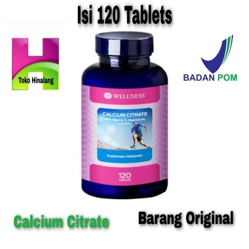 Jual Wellness Calcium Citrate 120 Tablets Supplement Makanan Di Seller ...