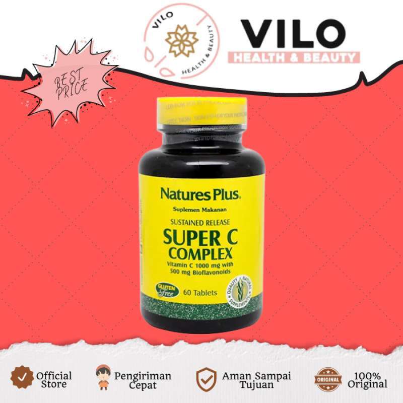 Promo NATURE'S PLUS SUPER C COMPLEX 60 TABLET Diskon 33% di Seller Nur ...