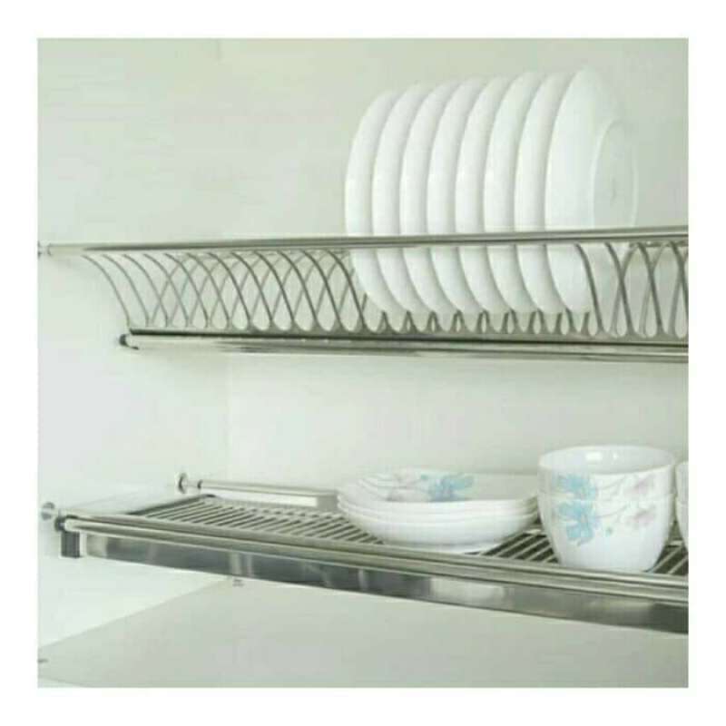 Promo Rak Piring Kabinet Stenliss 60 Cm | Rak Piring Didalam Kabinet ...