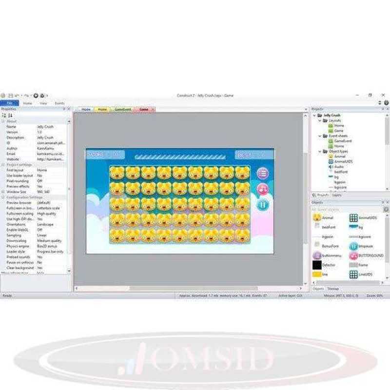 Jual Decst06 - Tutorial Construct 2 & Source Code Game Jelly Crush Di ...