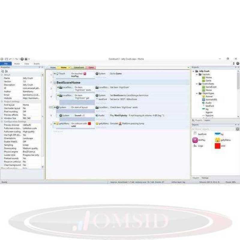Jual Decst06 - Tutorial Construct 2 & Source Code Game Jelly Crush Di ...