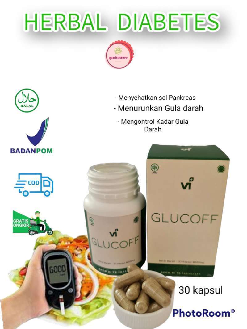 Promo Herbal Penurun Gula Darah Glucoff 30 kapsul Diskon 33% di Seller ...