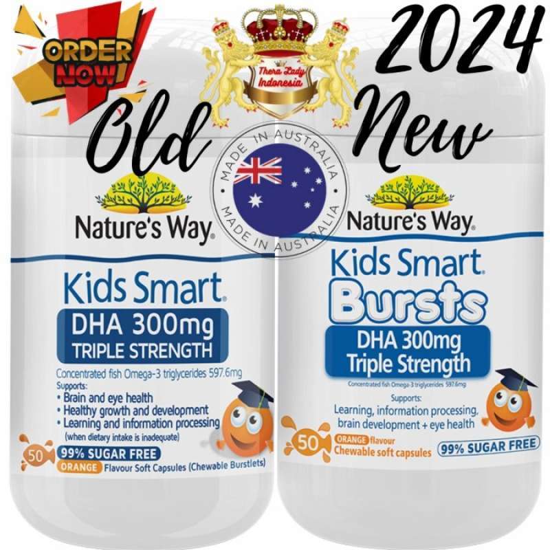 Jual Natureâ€™s Way Kids Smart Dha Triple Strength Burstlets 300mg 50s ...