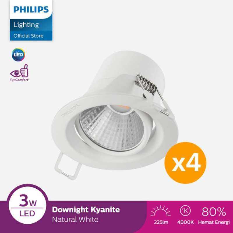 Jual Paket Philips Spotlight 4x Sl201 Ec Rd 070 3w 40k W Hv Gm Di ...
