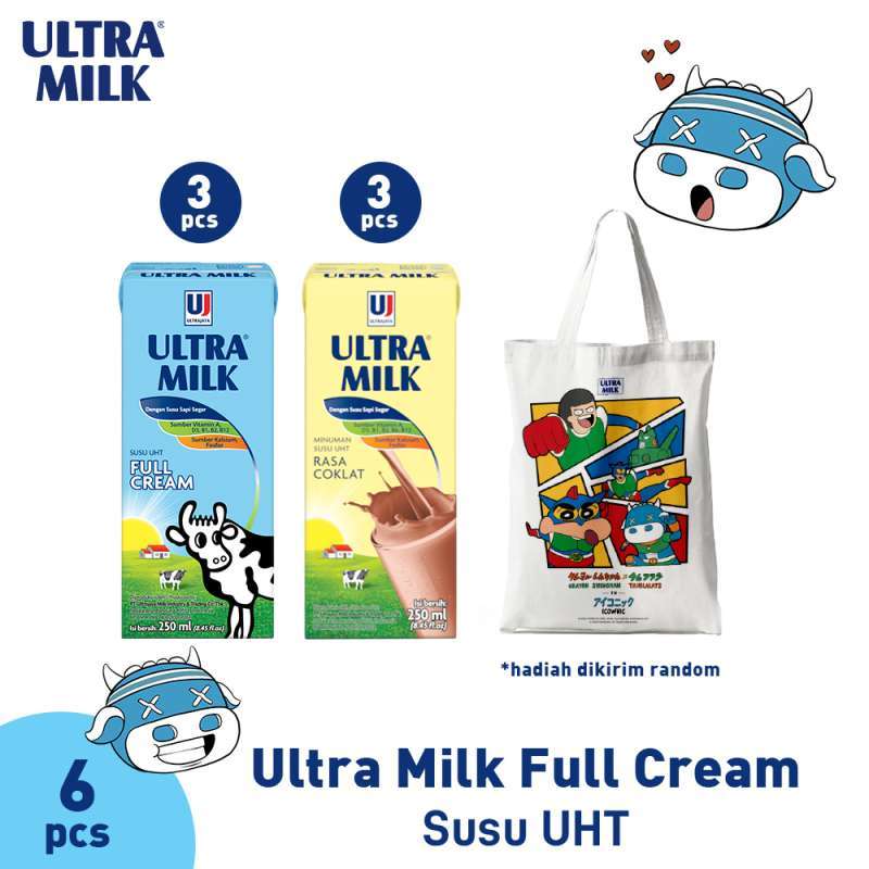Promo Ultra Milk Mix Bundling Spesial Totebag Crayon Shinchan x ...
