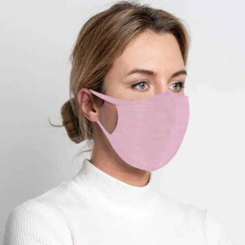 Jual Masker Kain Merek Rider Anti Bacteria Dewasa - 2 Lapis - Soft Pink ...