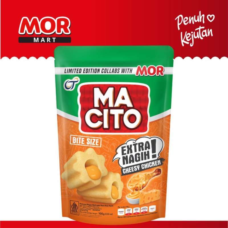 Jual Mor X Macito Cheesy Chicken 100 Gr Cemilan Ayam Keju - Limited ...