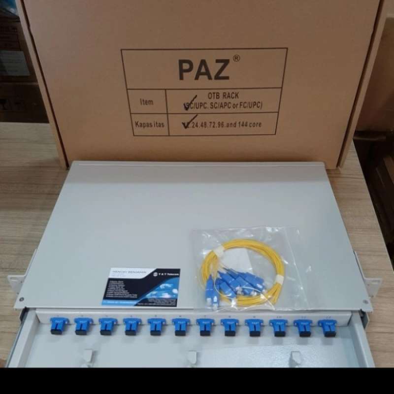 Promo PAZ ODF OTB Rack 12 core SC/UPC FULL SET FIBER OPTIK Diskon 23% ...